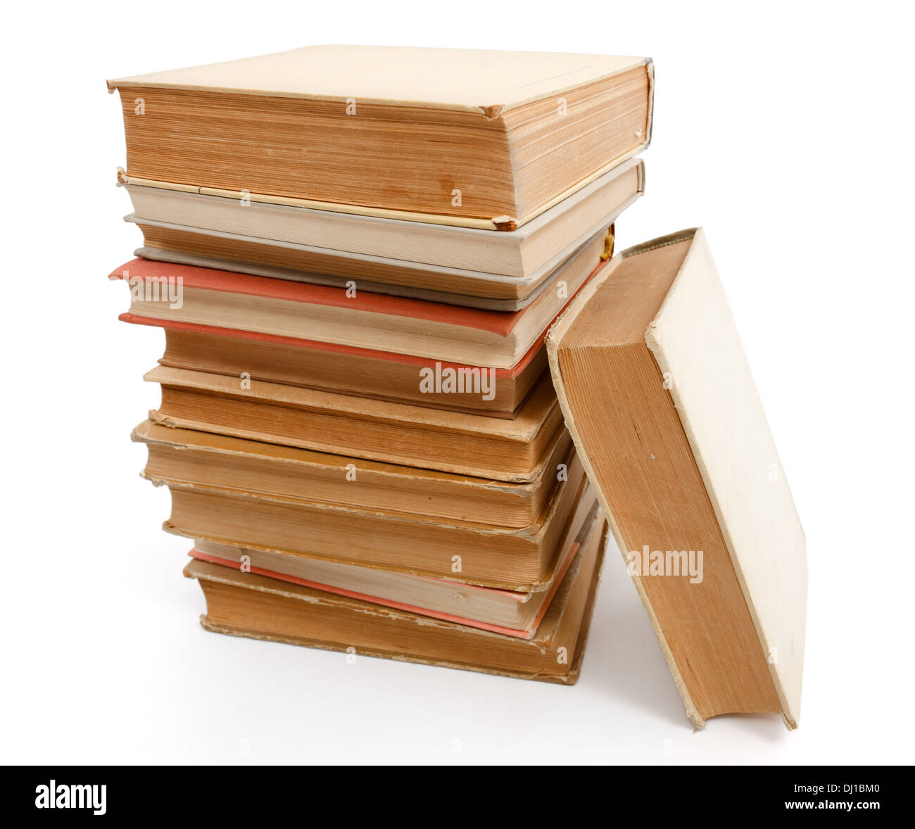 Old books stacked on antique hi-res stock photography and images - Alamy