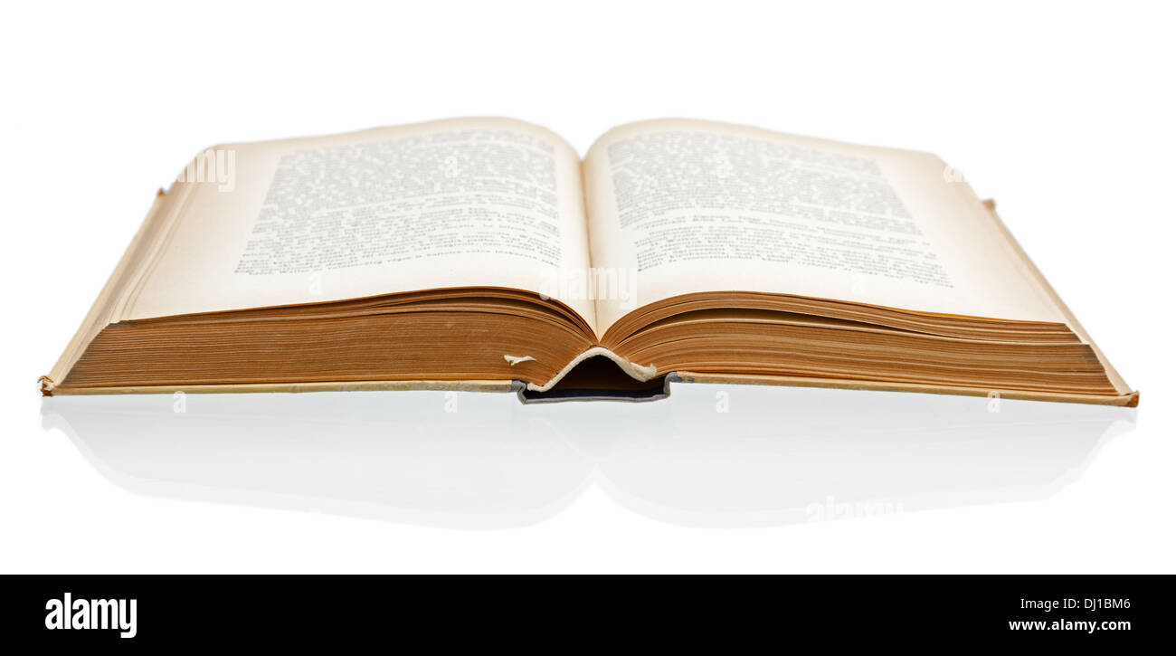 Open opened book Cut Out Stock Images & Pictures - Alamy