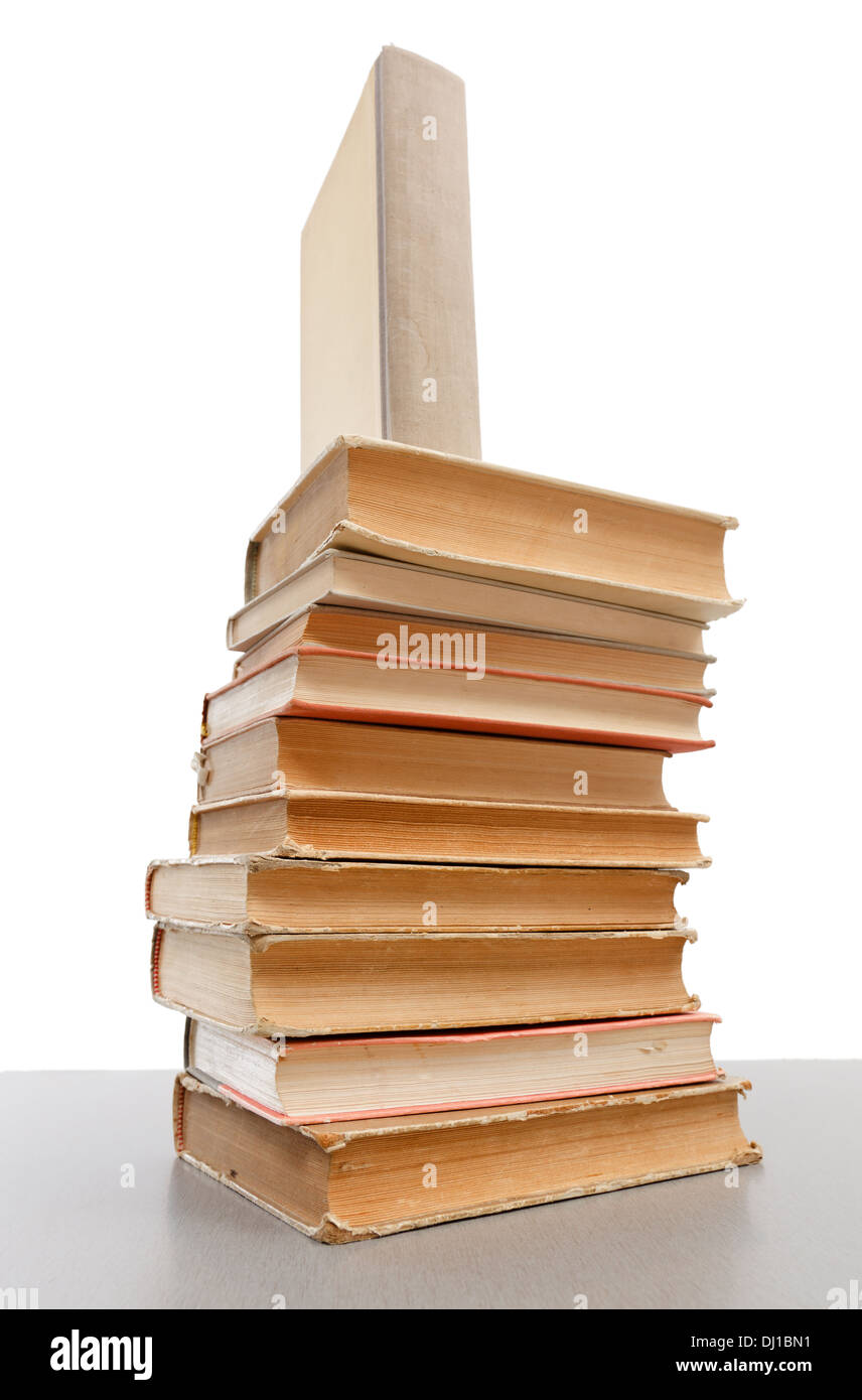 Antique old books standing up hi-res stock photography and images - Alamy