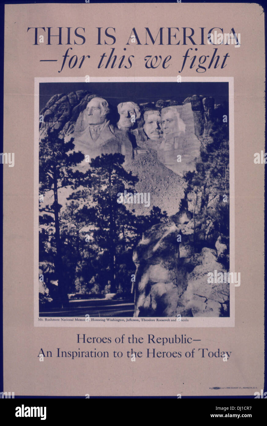 This World War II propaganda poster honors American heroes, presenting ...