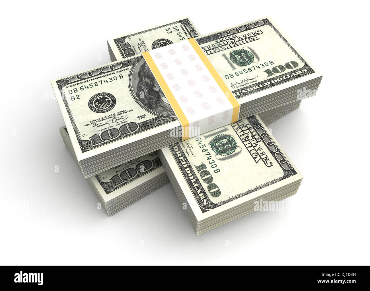 Stack of Dollar Stock Photo - Alamy