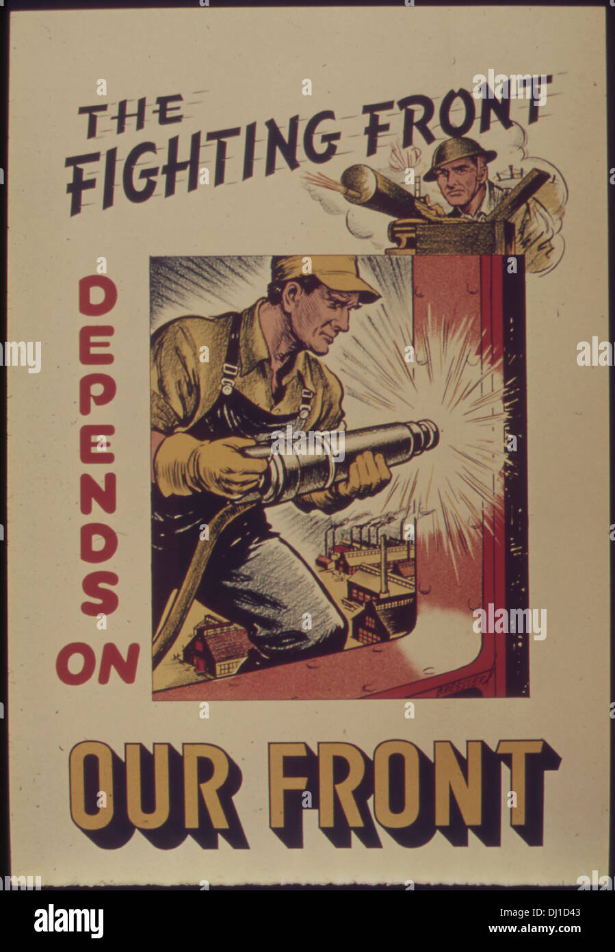This American World War II propaganda poster reminds citizens that the ...