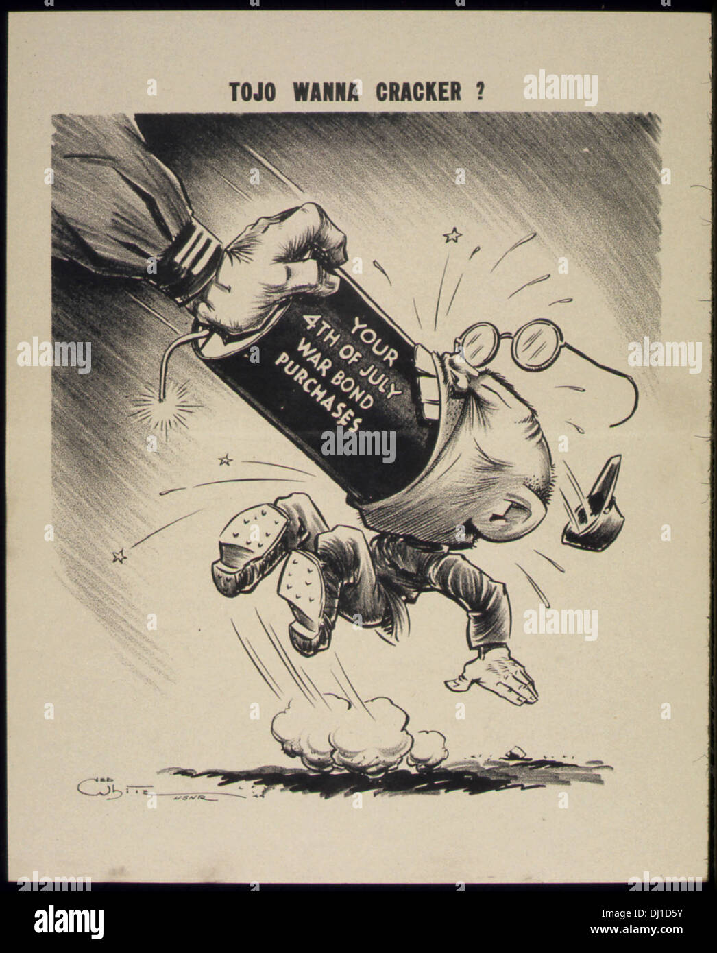 This World War II-era propaganda poster uses humor to portray the enemy ...