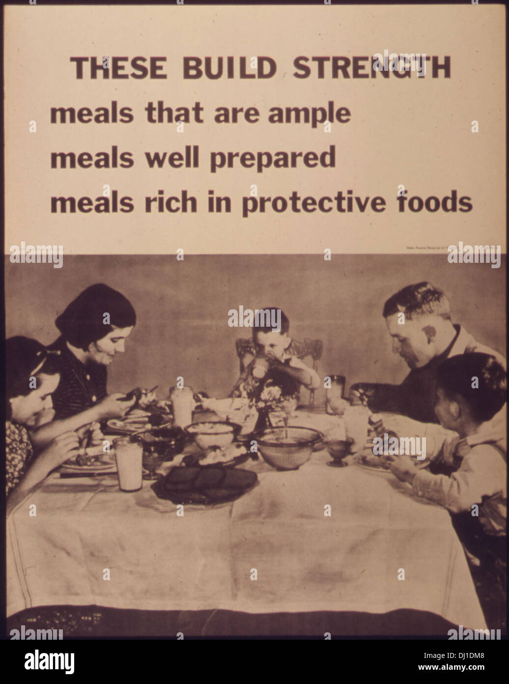 This American propaganda poster emphasizes the importance of healthy ...