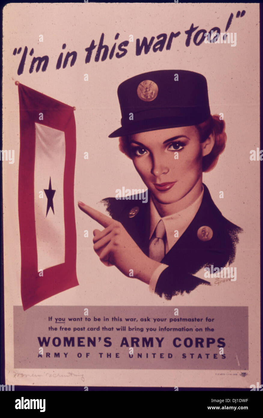 This World War II propaganda poster emphasizes the role of women in the ...