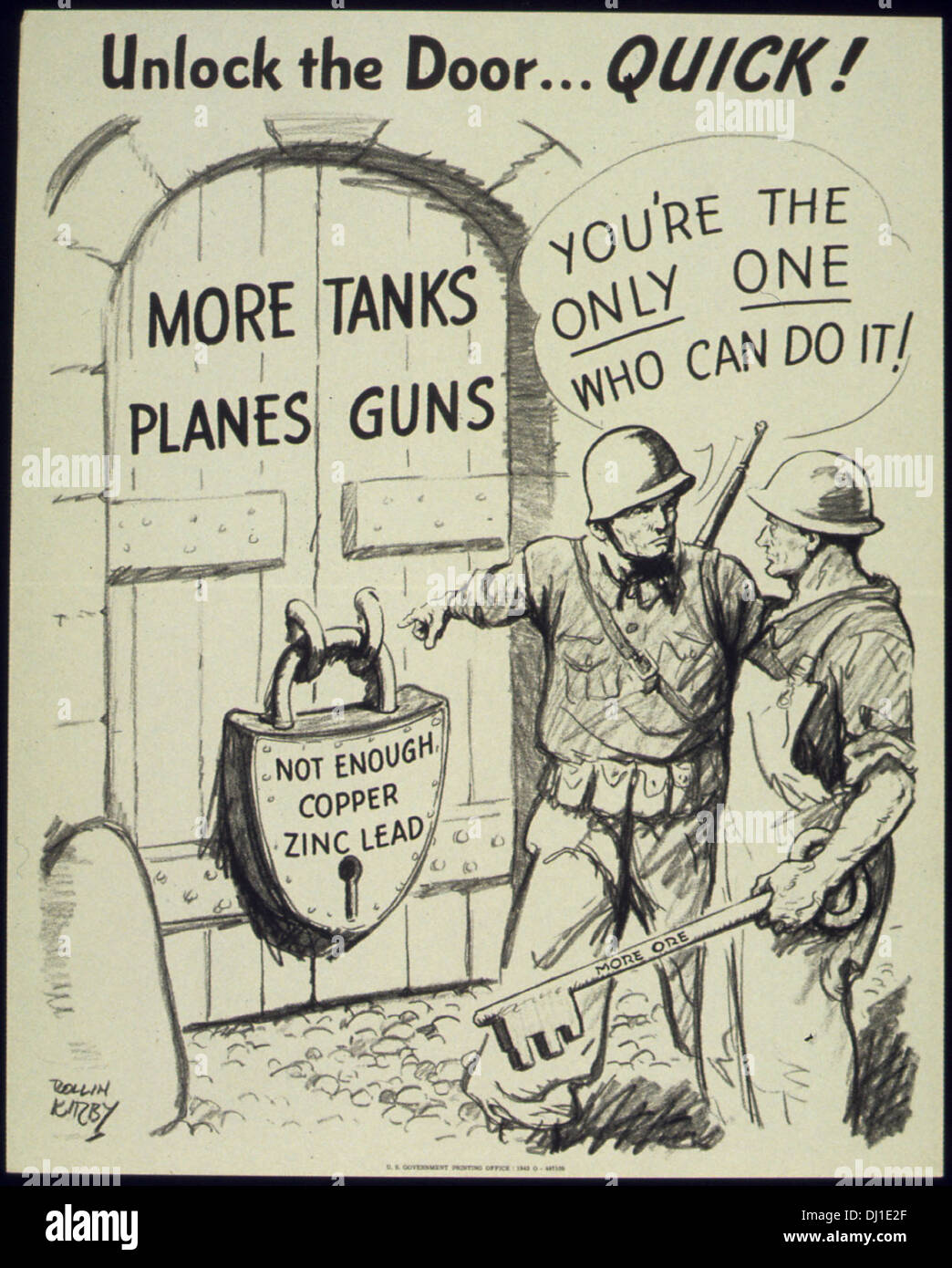 Wartime american propaganda poster hi-res stock photography and images ...