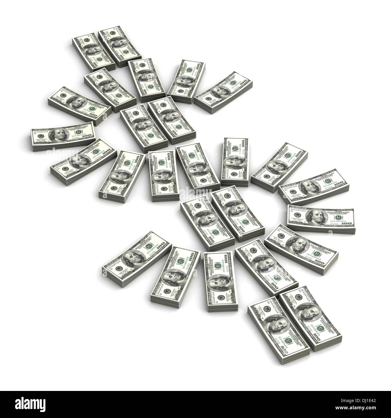 Stack of Dollar Stock Photo - Alamy