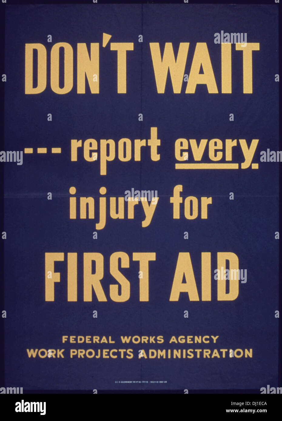 Safety first poster hi-res stock photography and images - Alamy