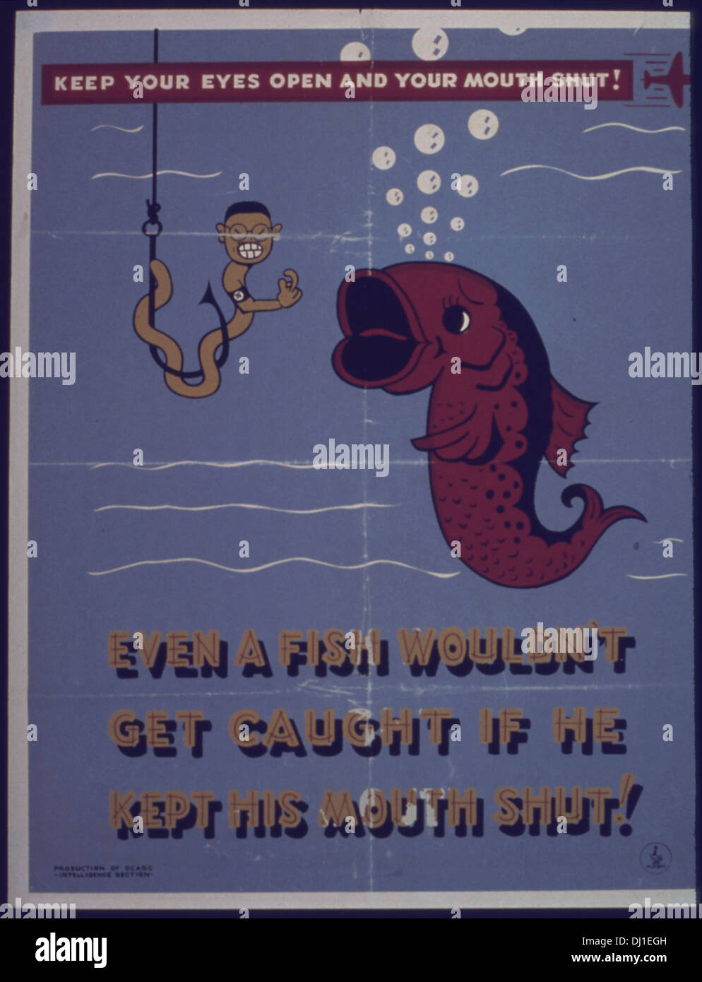 This World War II-era propaganda poster uses a humorous analogy, urging ...