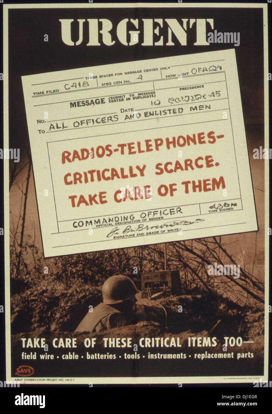 This World War II propaganda poster emphasizes the importance of ...