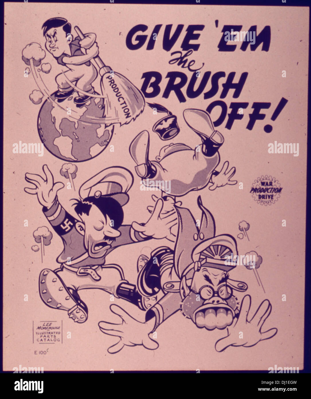 This World War II propaganda poster encourages citizens to reject ...