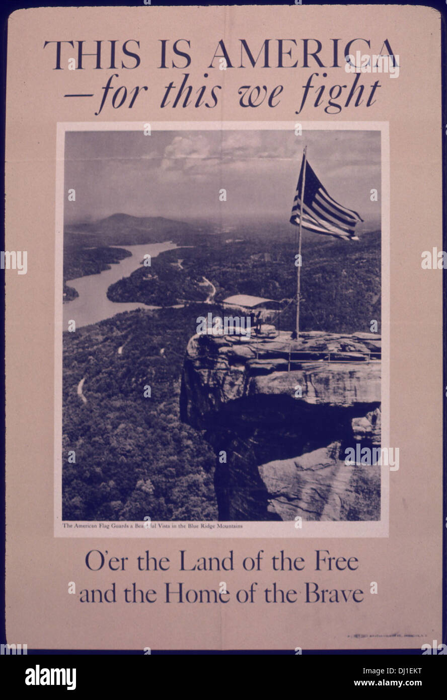 This World War II propaganda poster emphasizes American values of ...