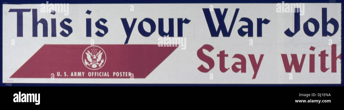 This World War II propaganda poster encourages American citizens to ...