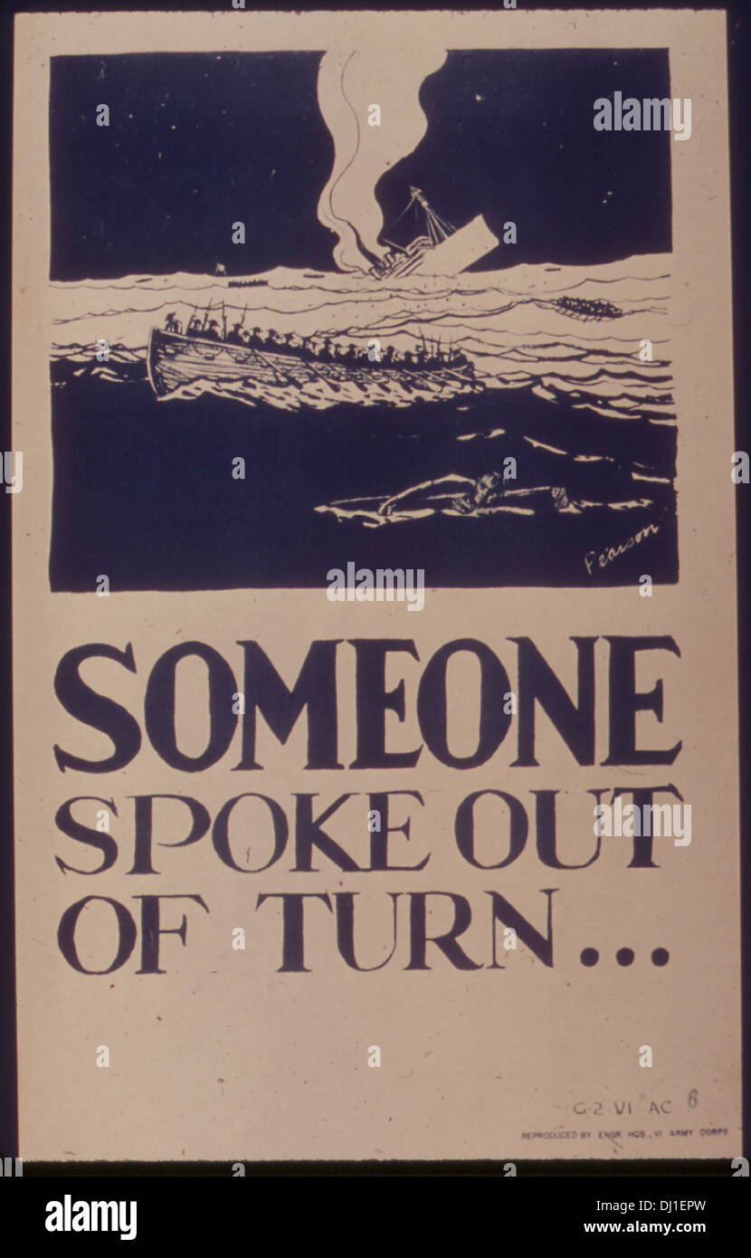 This World War II propaganda poster reminds Americans about the ...