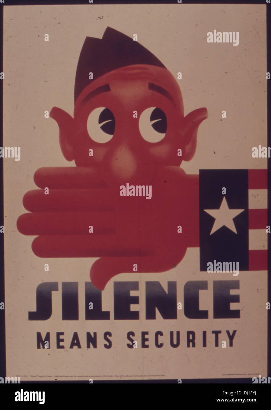 German world war ii poster silence hi-res stock photography and images ...