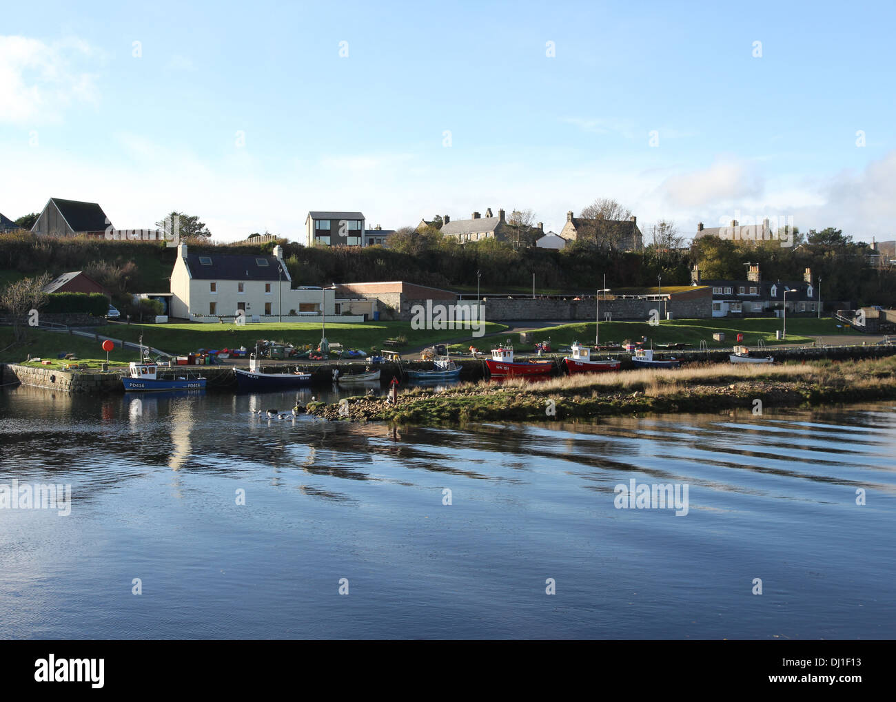 Brora harbour Scotland November 2013 Stock Photo - Alamy