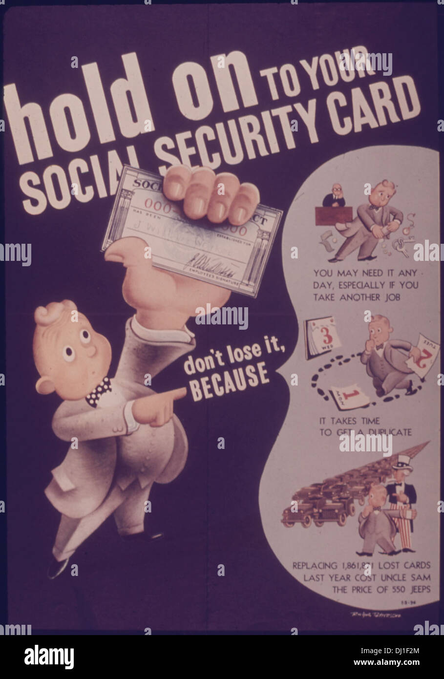 A World War II-era poster urging citizens to safeguard their Social ...