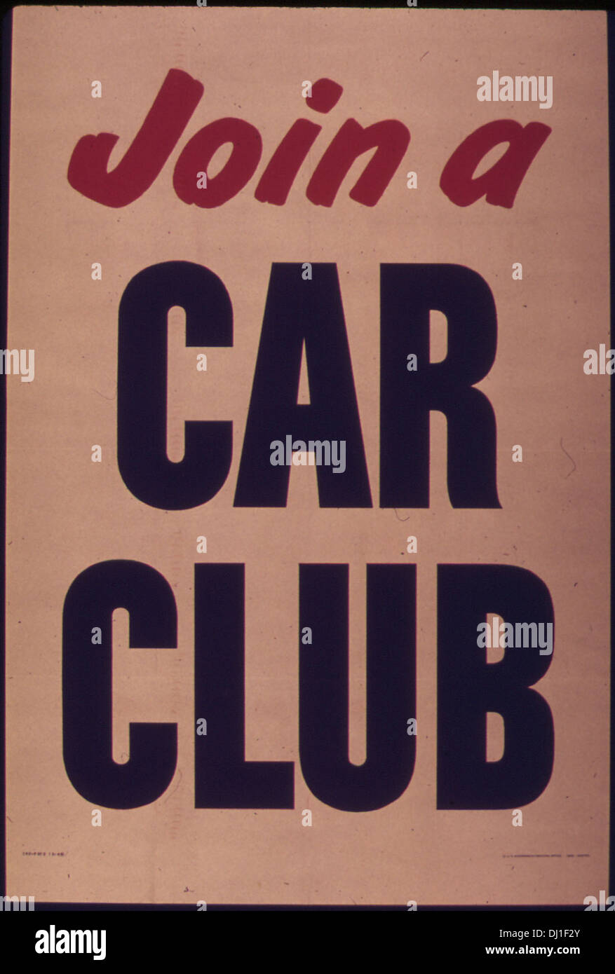 This World War II propaganda poster promotes joining a car club as a ...