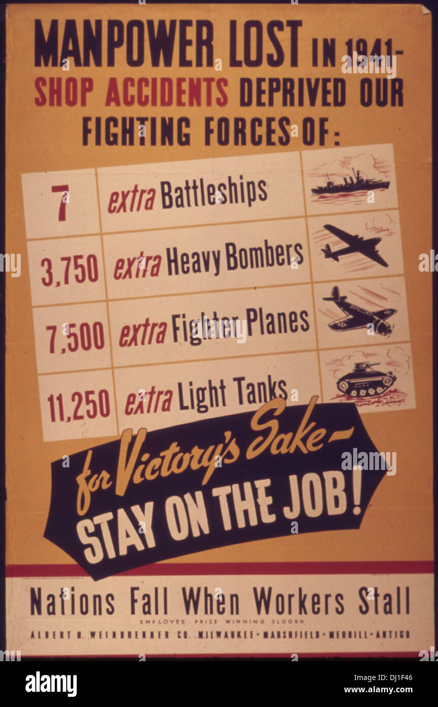 This World War II-era American propaganda poster highlights the loss of ...