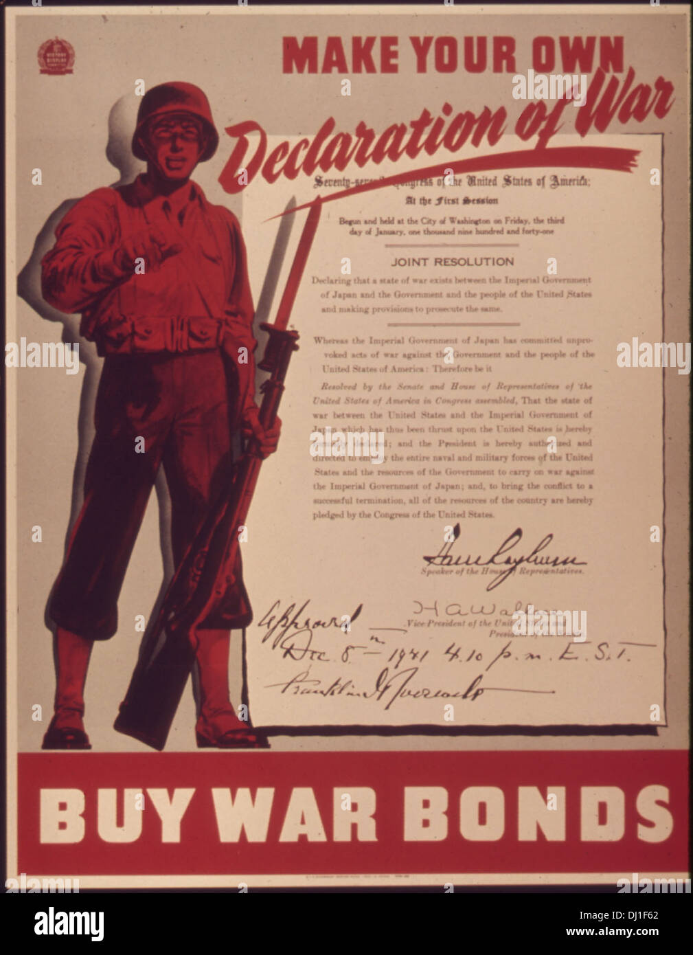 This World War II-era propaganda poster encourages citizens to take ...