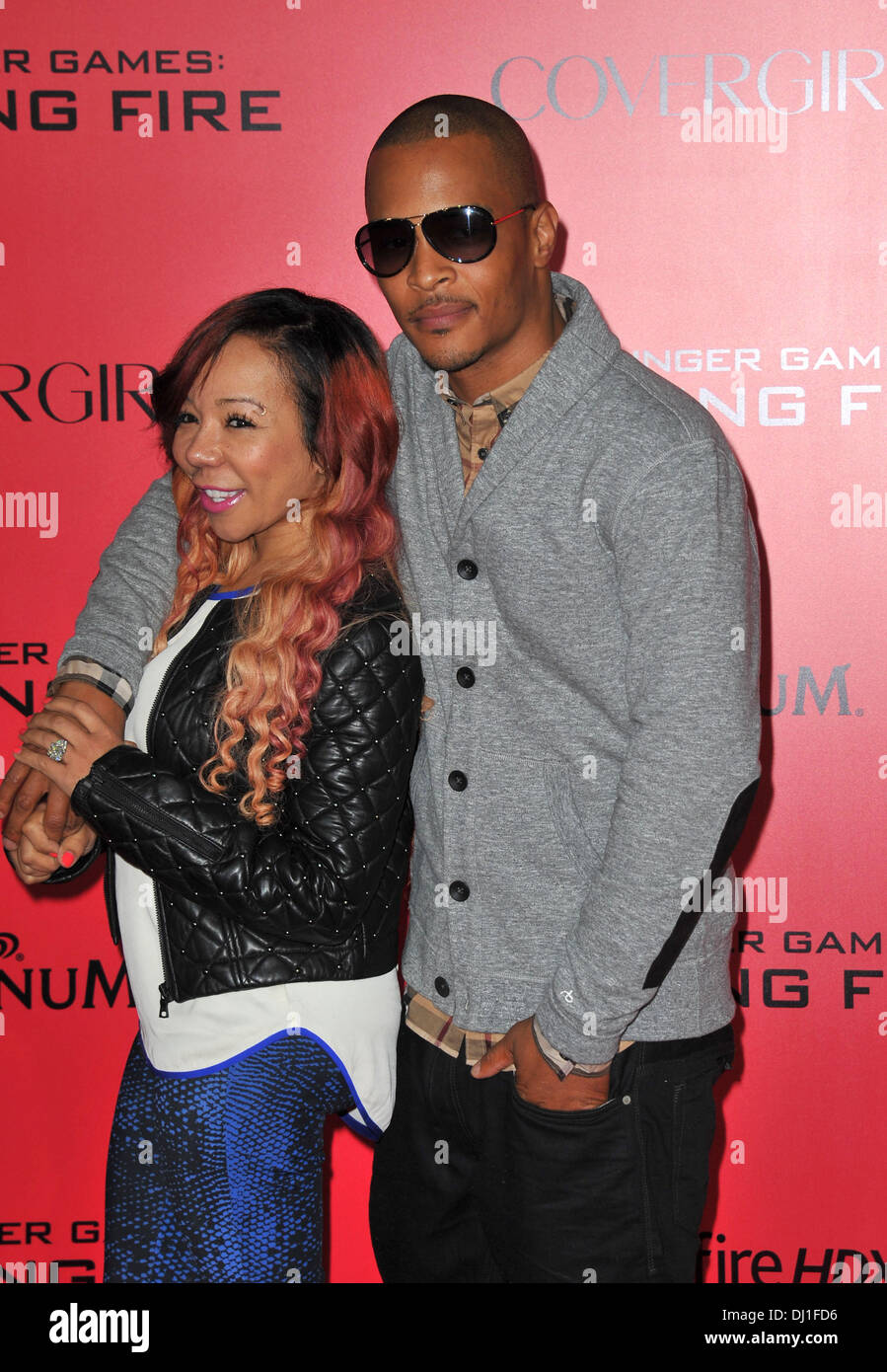 Los Angeles, California, USA. 18th Nov, 2013. Tiny, T.I. attending the ...