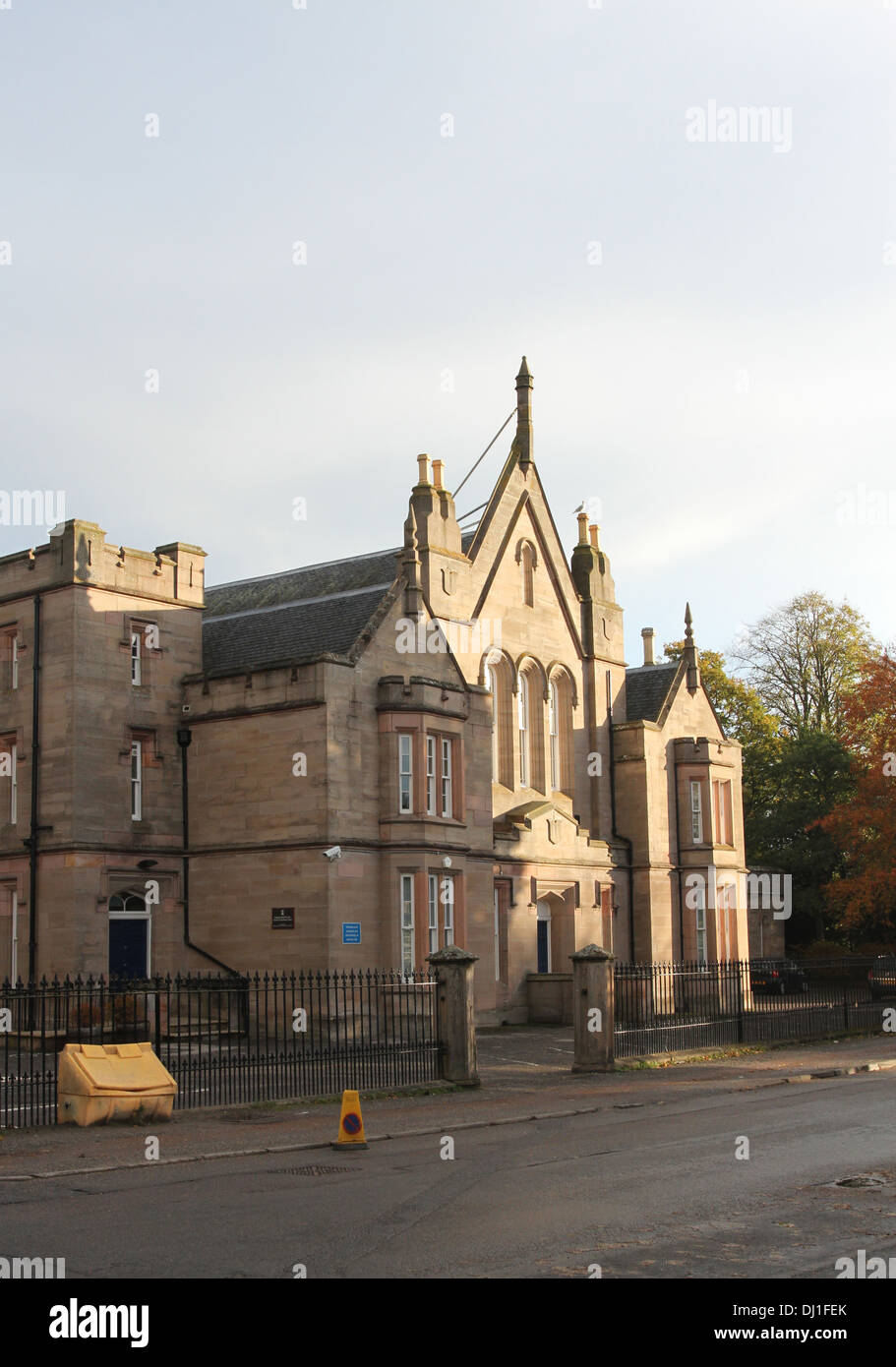 Exterior of Sheriff court Dingwall Scotland November 2013 Stock Photo ...
