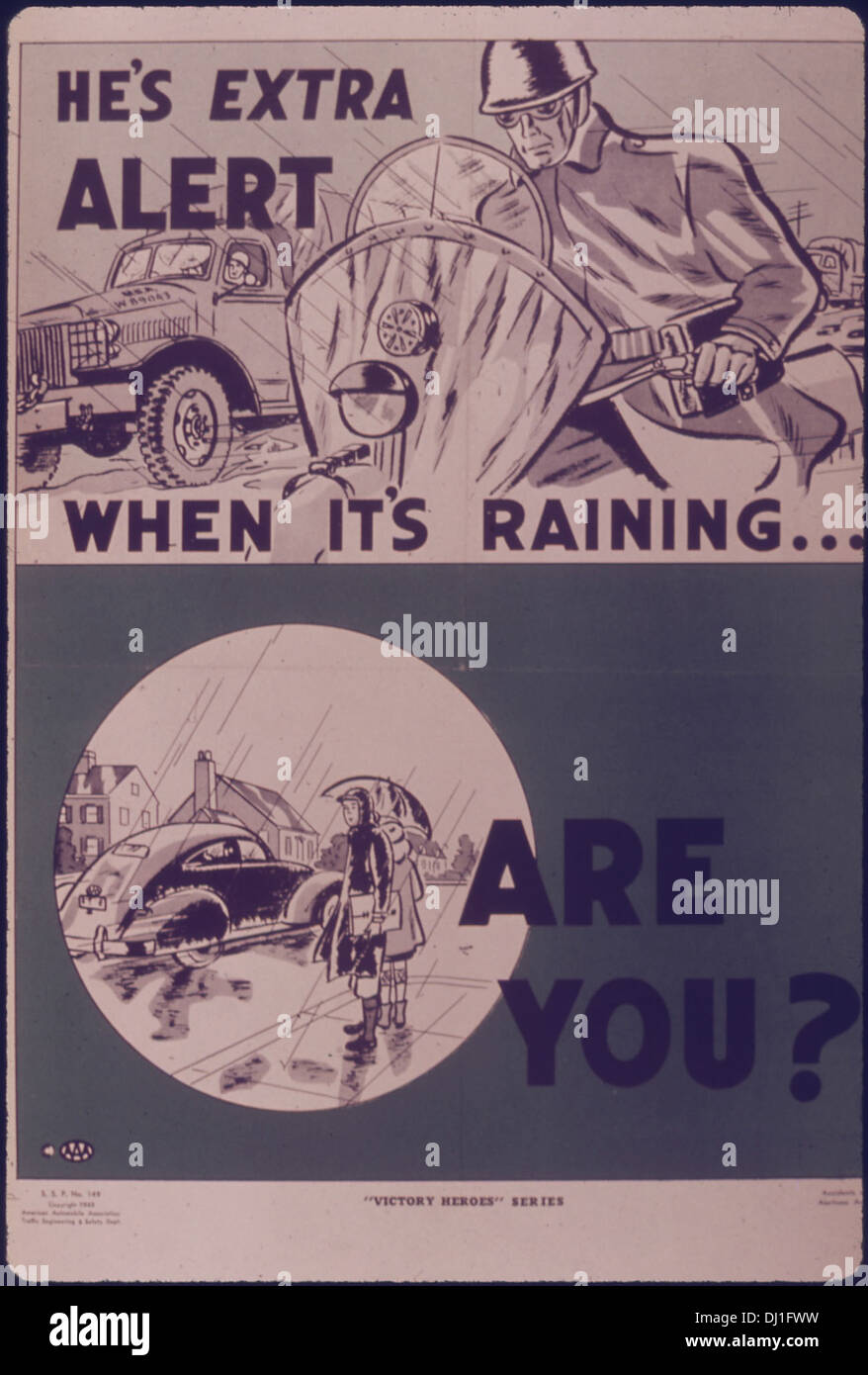 This World War II-era propaganda poster warns citizens to remain ...