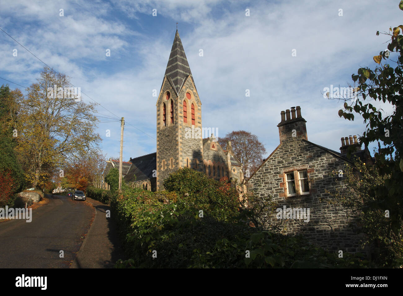 Strathpeffer street scene Scotland November 2013 Stock Photo - Alamy