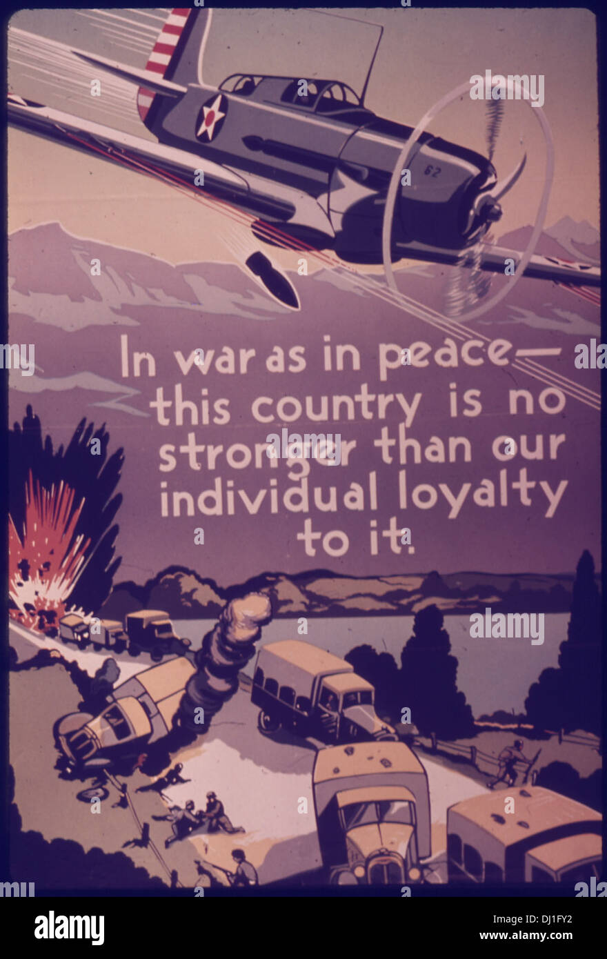 This World War II-era poster draws a parallel between the need for ...