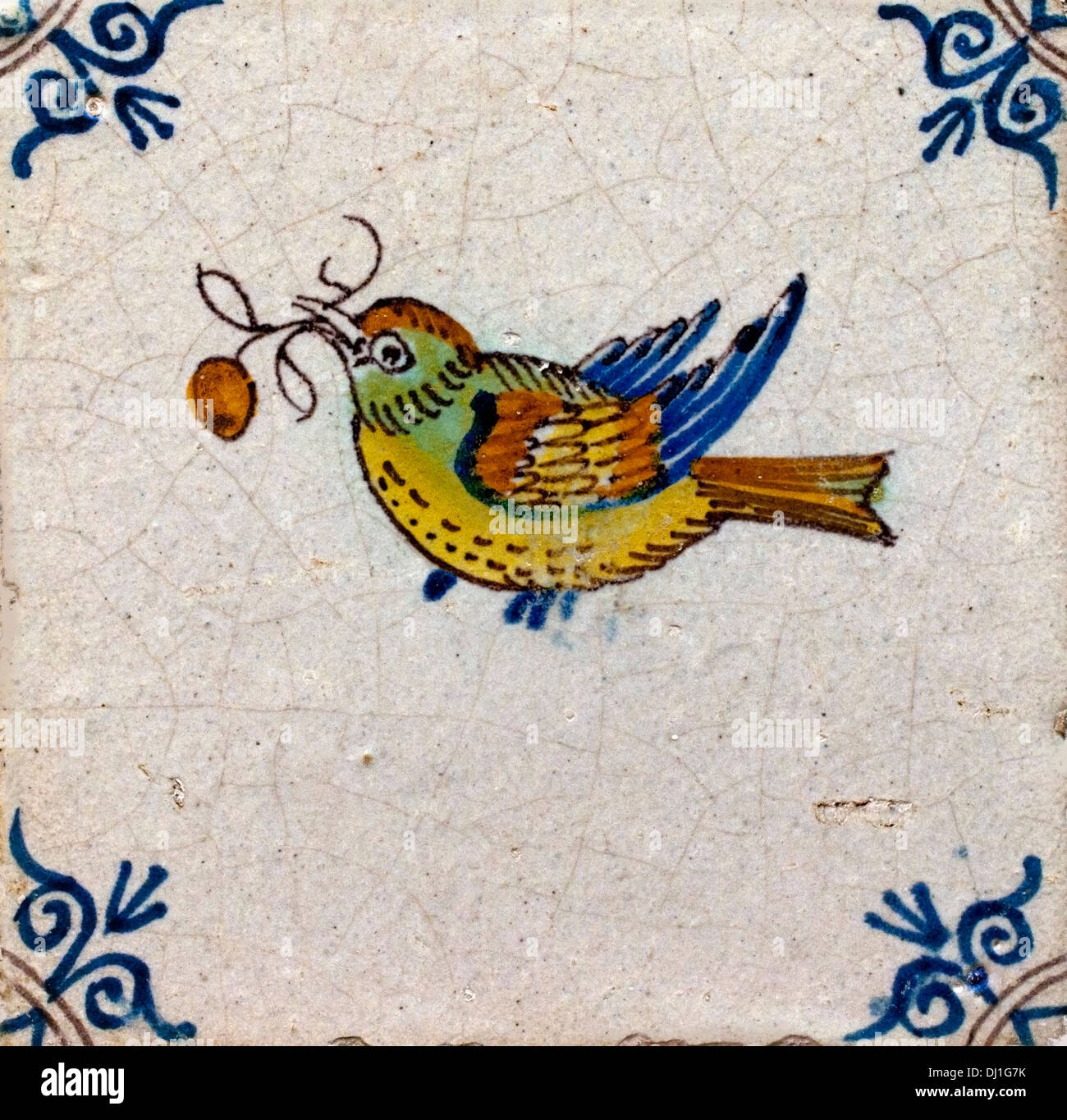 Delft tile bird hi-res stock photography and images - Alamy