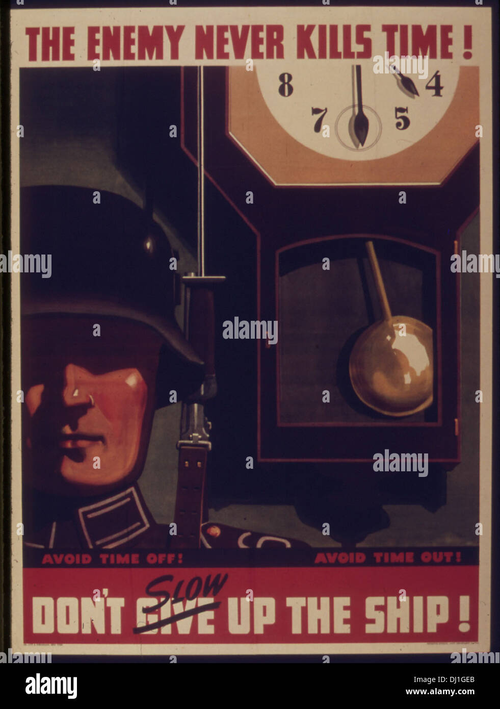 This World War II propaganda poster urges the American public to stay ...