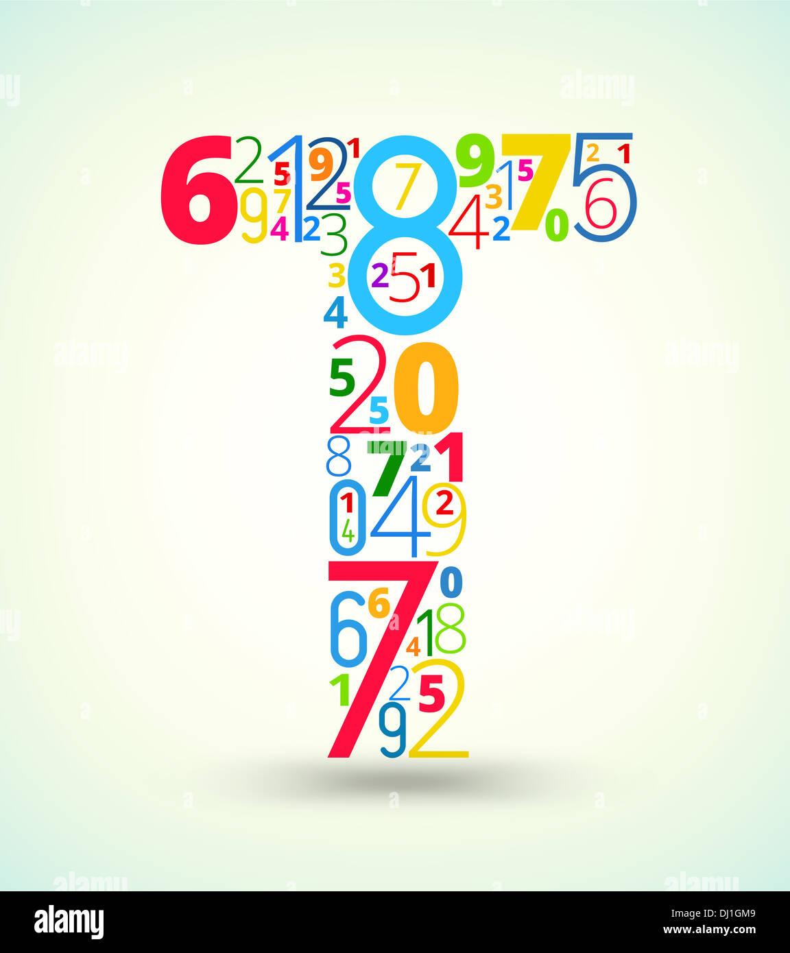 Mathematics text many random numbers hi-res stock photography and ...