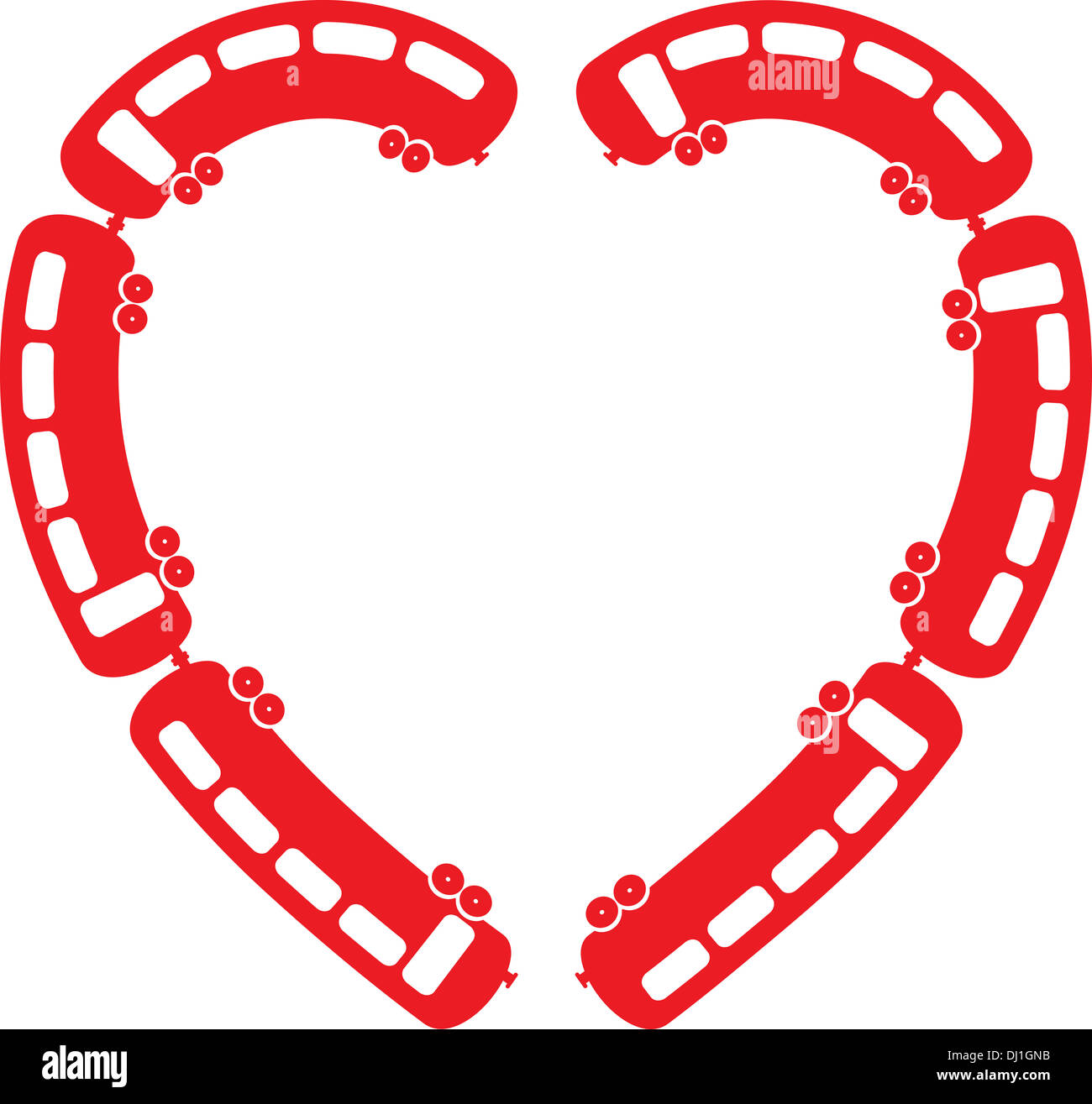 Heart Train vector illustration Stock Photo - Alamy