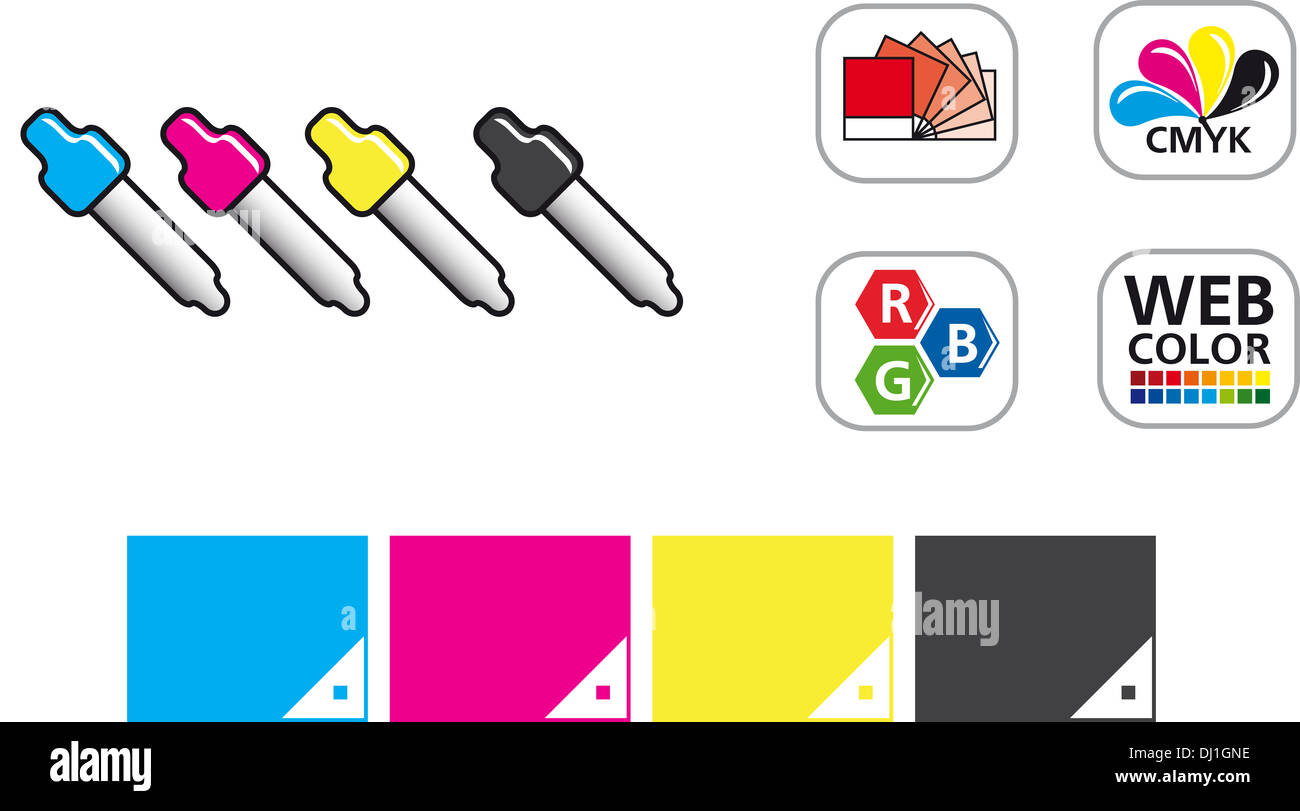 Cmyk Color Palette Color Cmyk High Resolution Stock Photography and ...