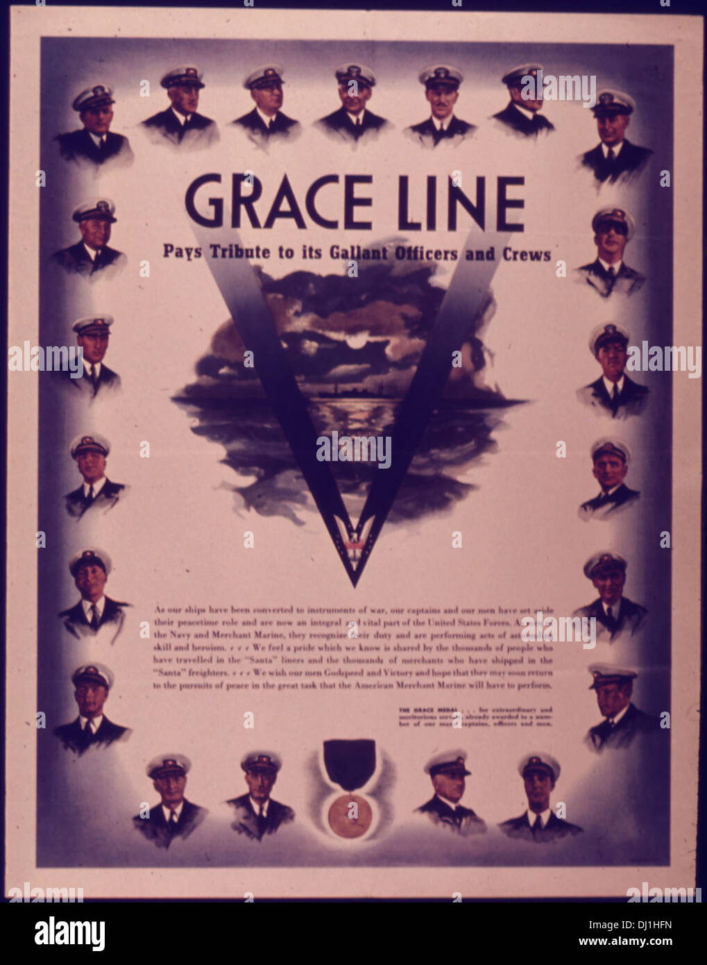 Grace line poster hi-res stock photography and images - Alamy