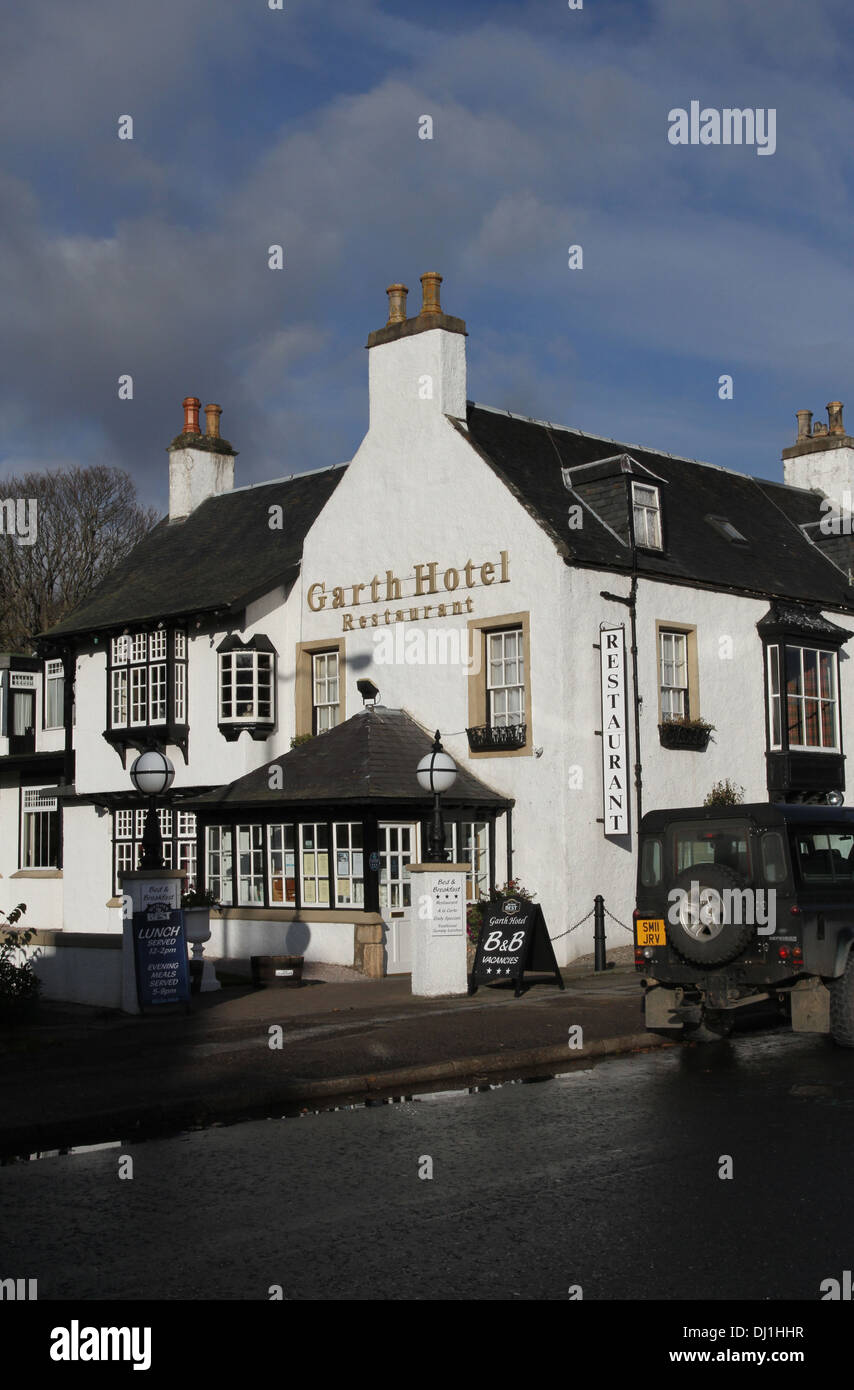 Exterior of Garth Hotel Grantown-on-Spey Scotland November 2013 Stock ...