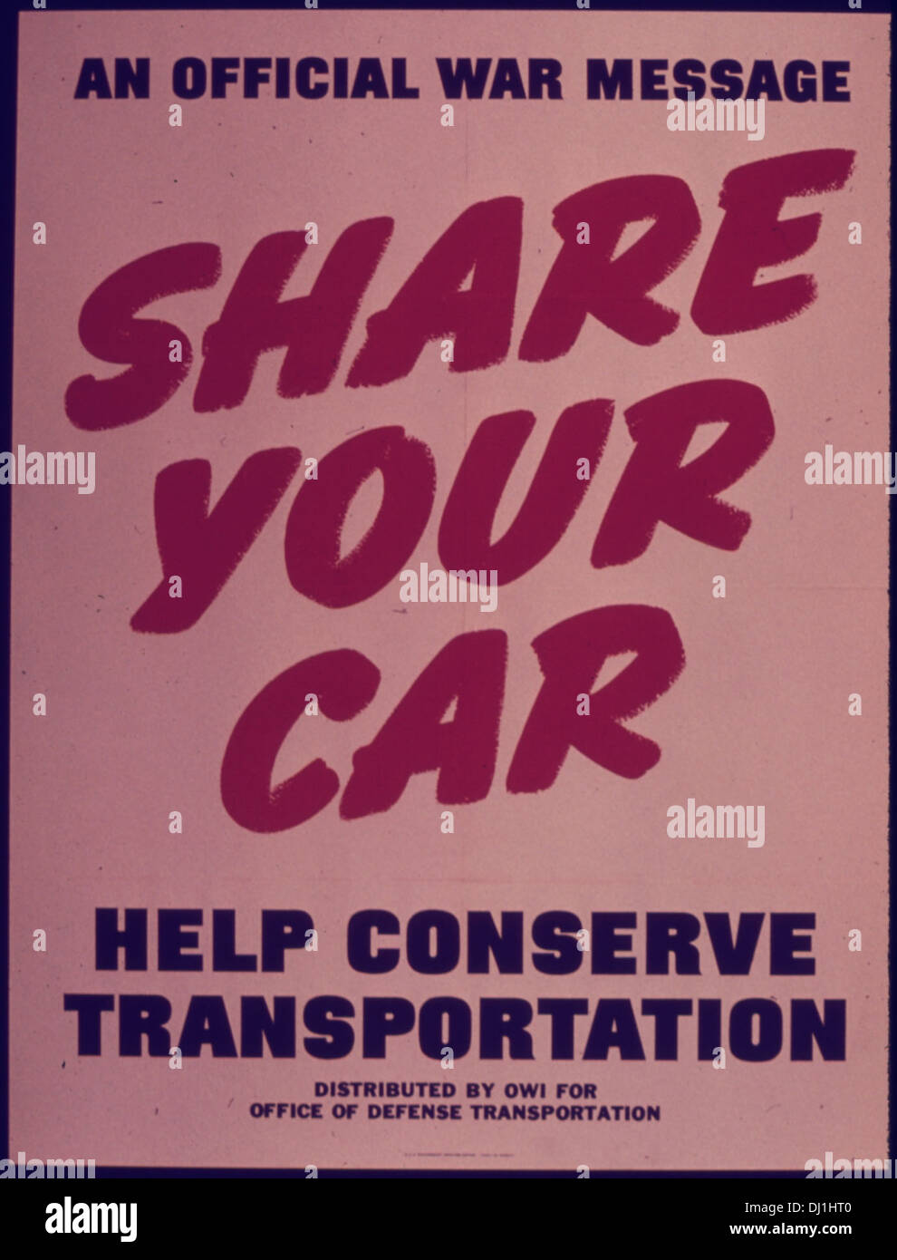 This World War II propaganda poster urges citizens to share their ...