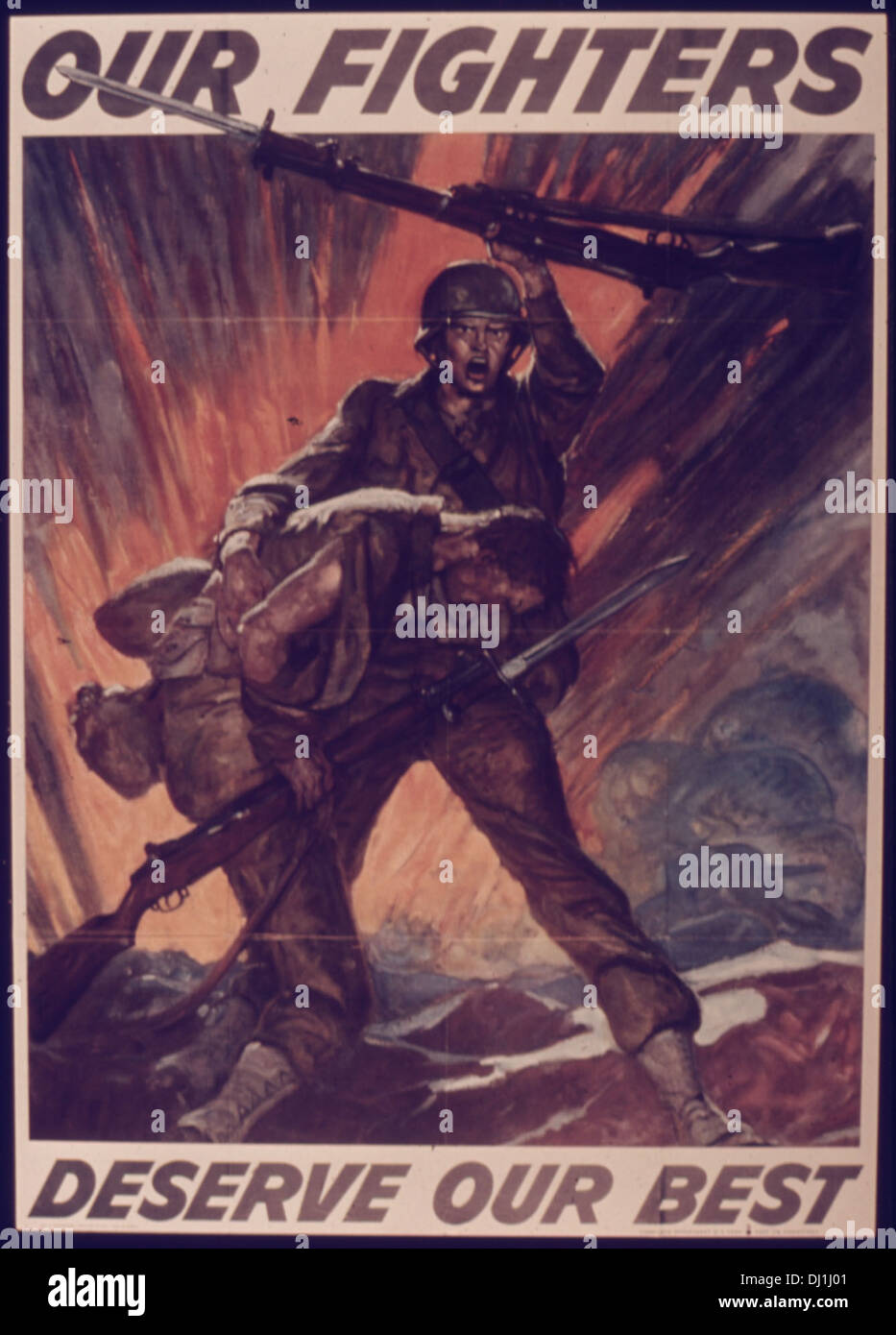 World war poster deserve victory hi-res stock photography and images ...