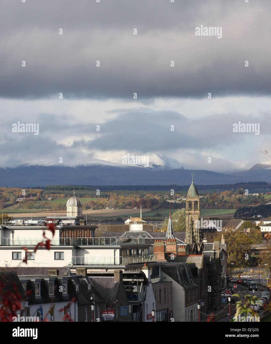 Ben Wyvis and Inverness Scotland November 2013 Stock Photo - Alamy