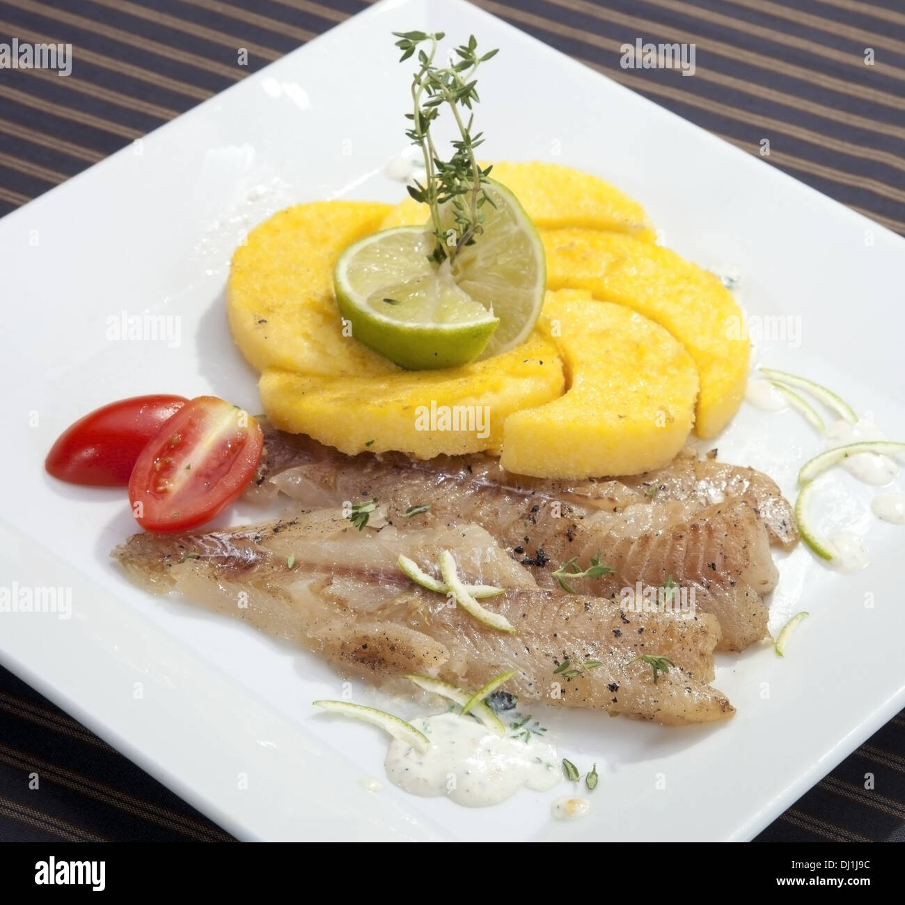 Baked cod lemon slices hi-res stock photography and images - Alamy