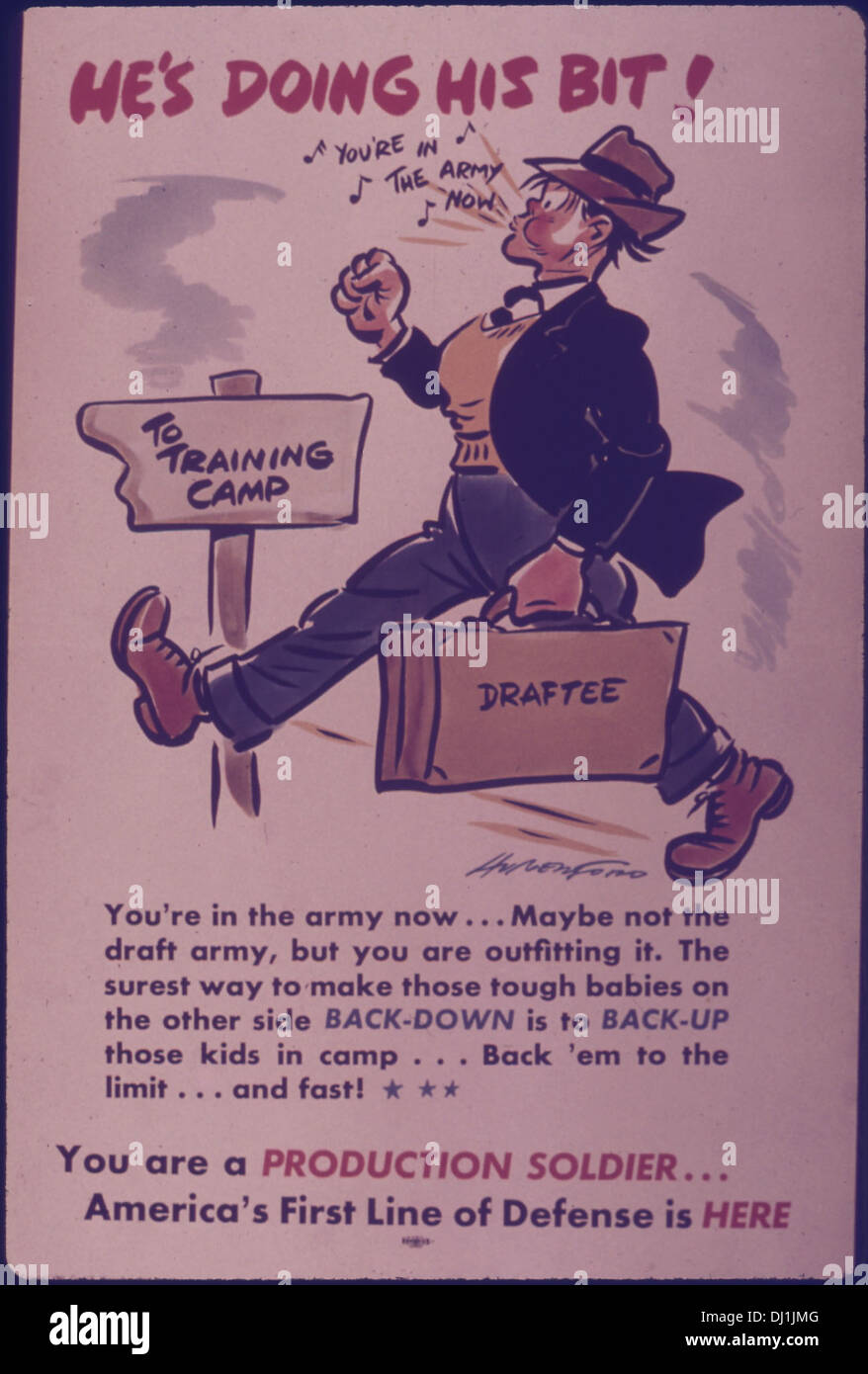 World war german recruiting poster hi-res stock photography and images ...