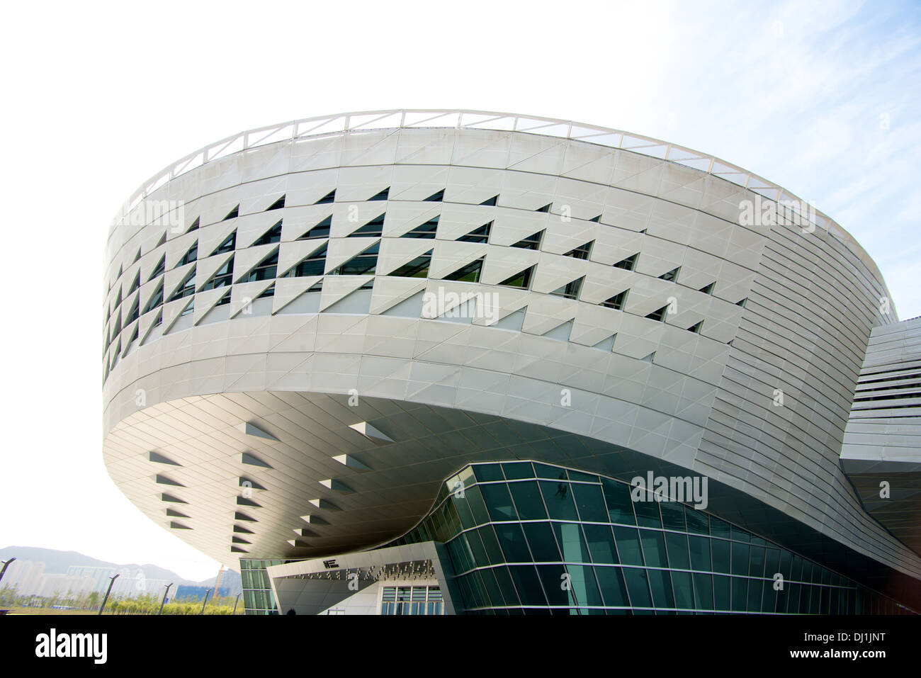 Modern futuristic building in Dalian China Stock Photo - Alamy