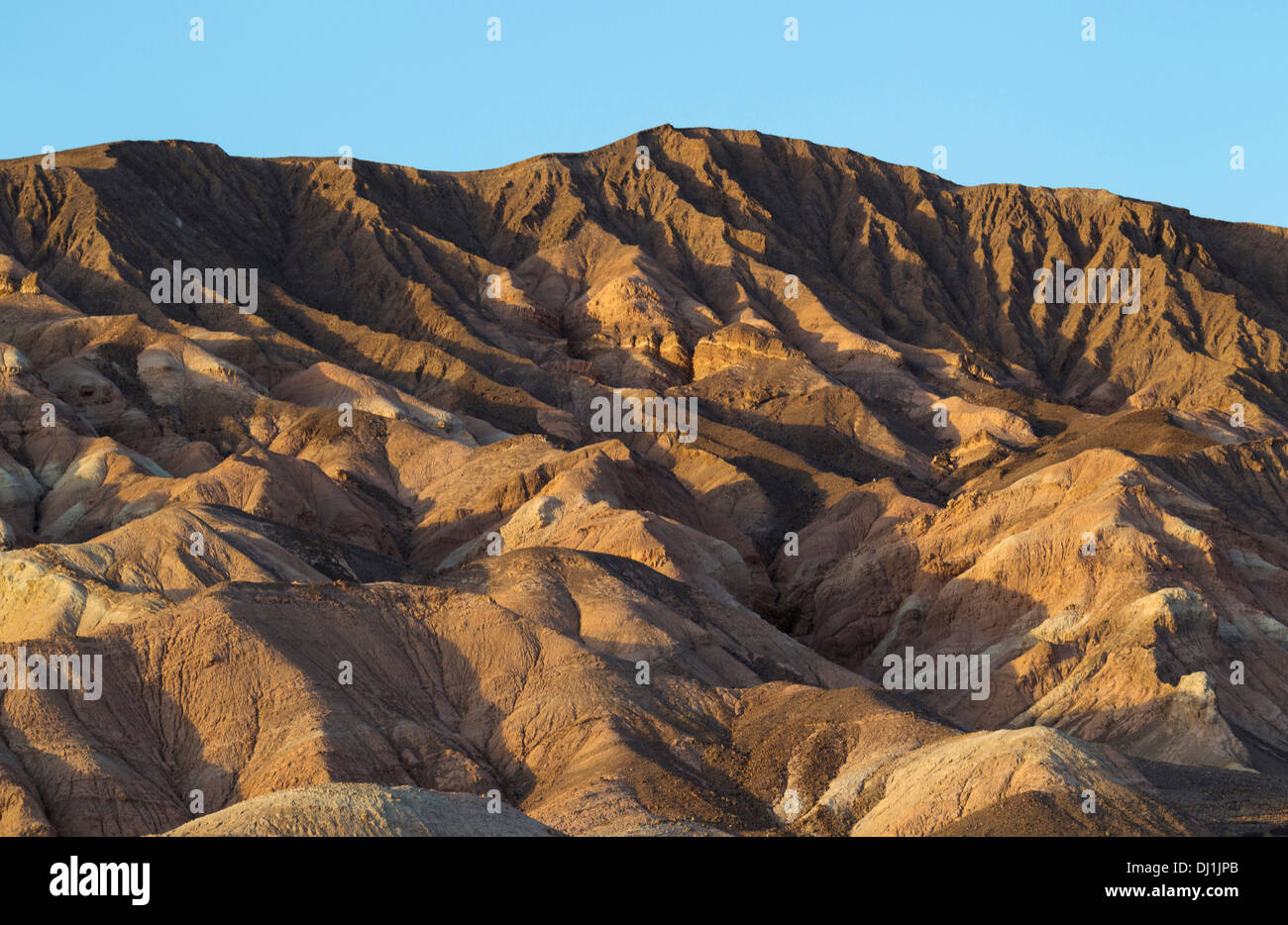 Badlands at the western foothills of the Grapevine Mountains in the ...