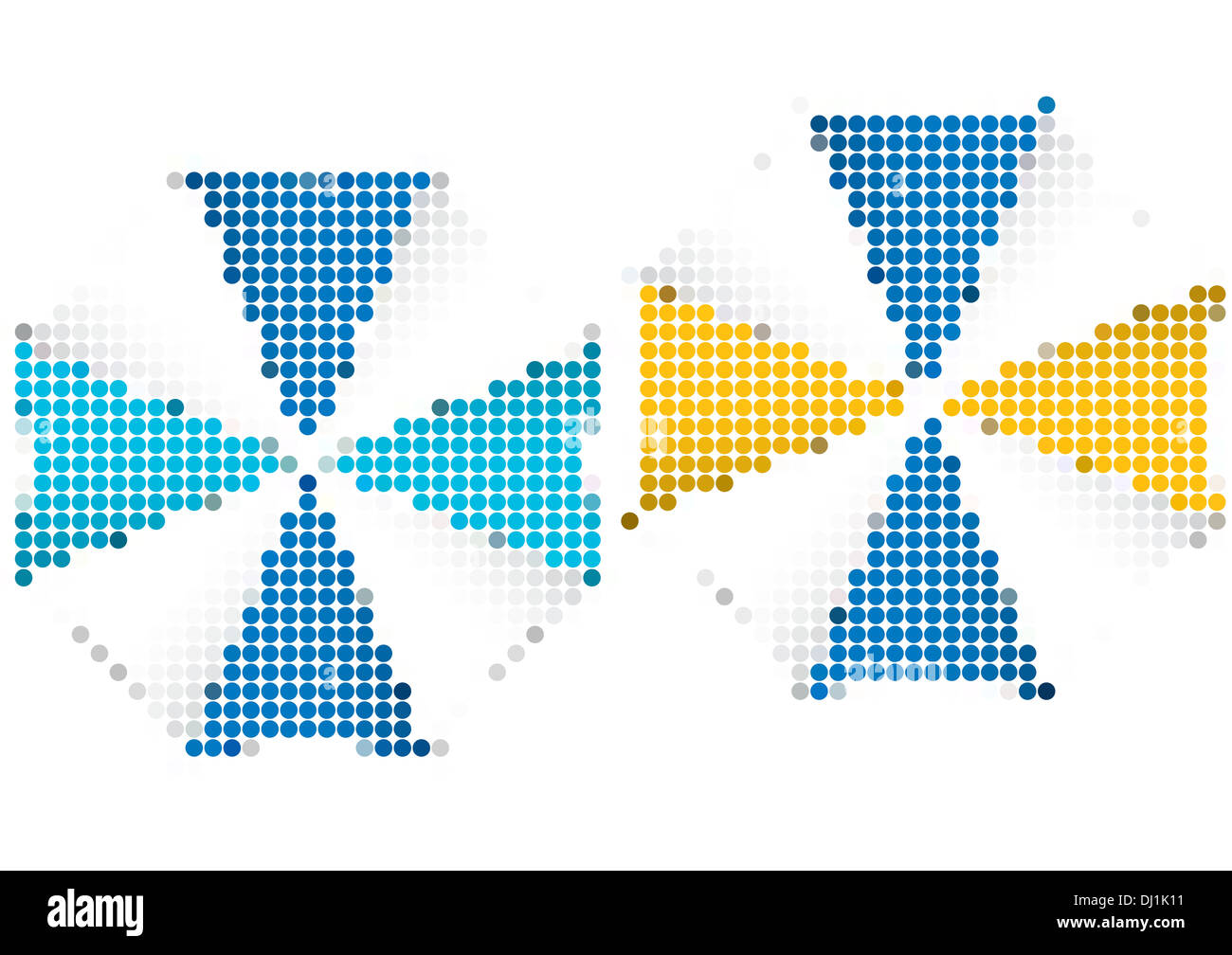 Umbrellas dot hi-res stock photography and images - Alamy