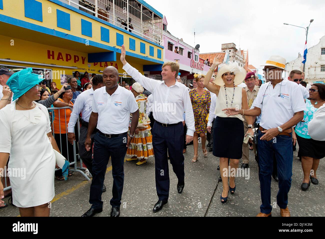 Willemstad, Curacao. 18th Nov, 2013. King Willem-Alexander and Queen ...
