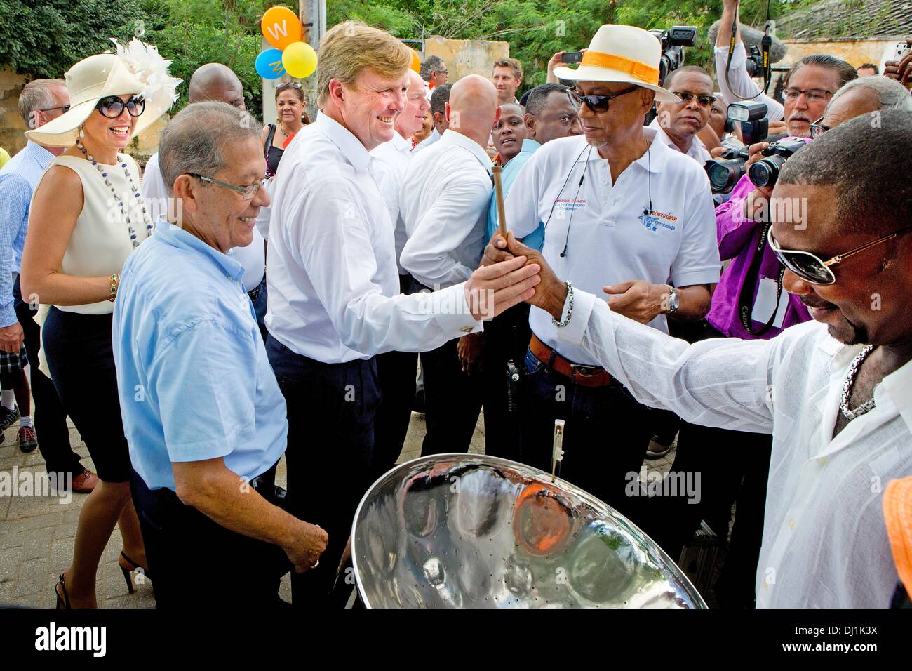 Willemstad, Curacao. 18th Nov, 2013. King Willem-Alexander and Queen ...