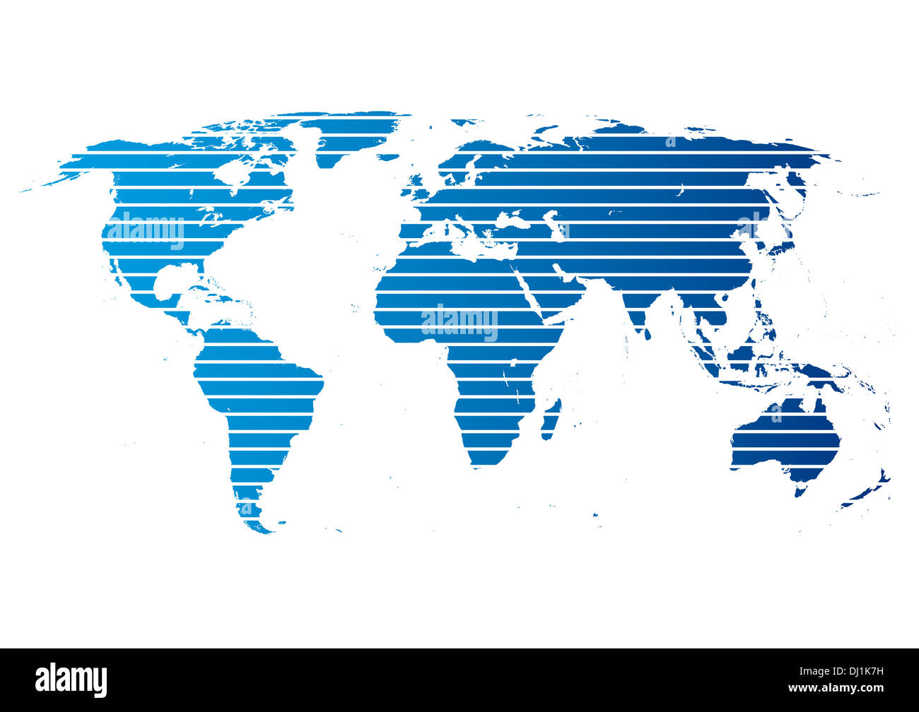 World map With Continents Stock Photo - Alamy