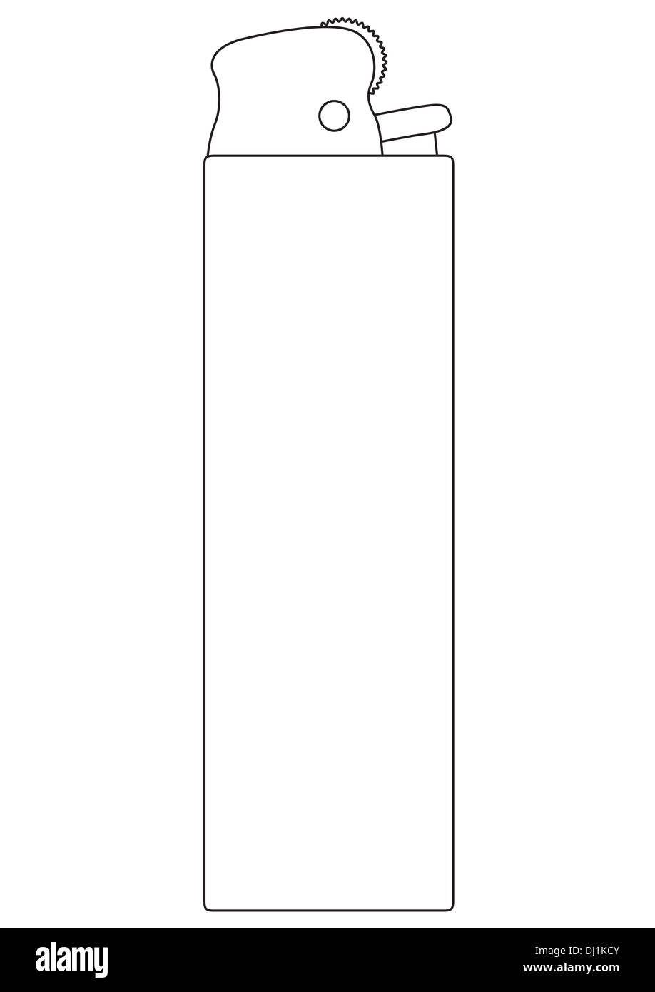 Cigarette lighter. Vector illustration Stock Photo - Alamy