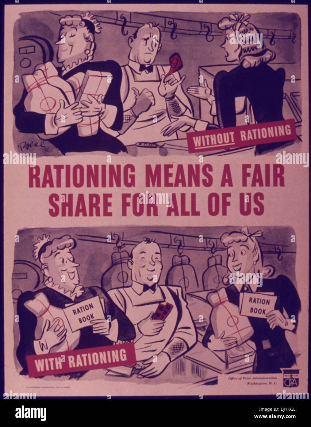 This World War II-era propaganda poster promotes the concept of ...