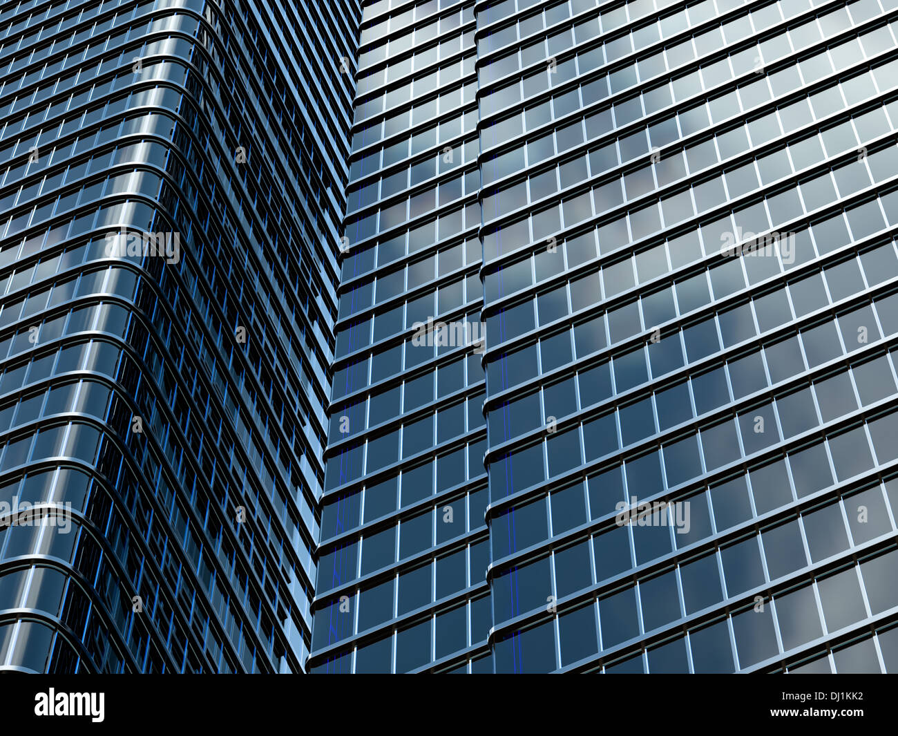 Skyscraper with blue windows Stock Photo - Alamy